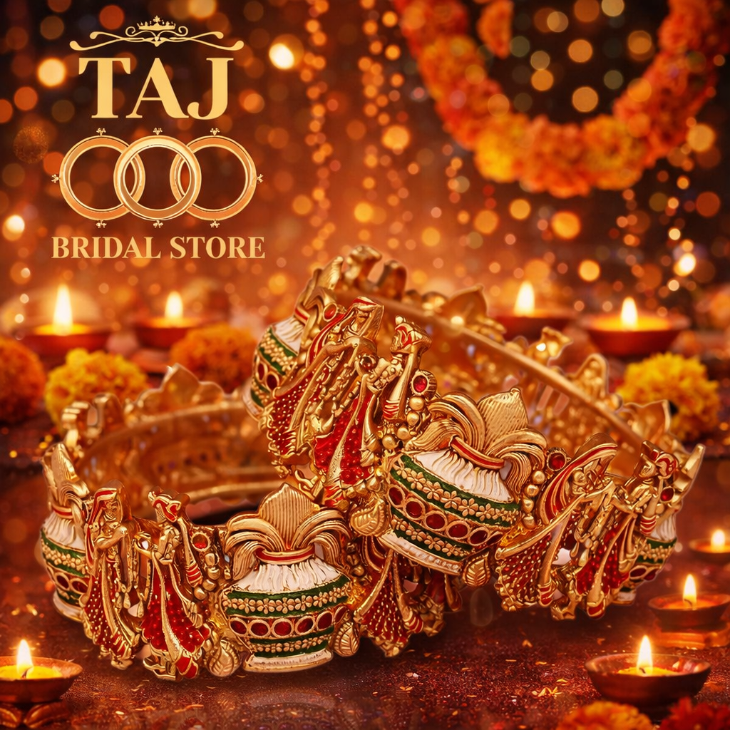 Buy Diwali Bangles & Festive Bangles Online for Women|Taj Bridal Store