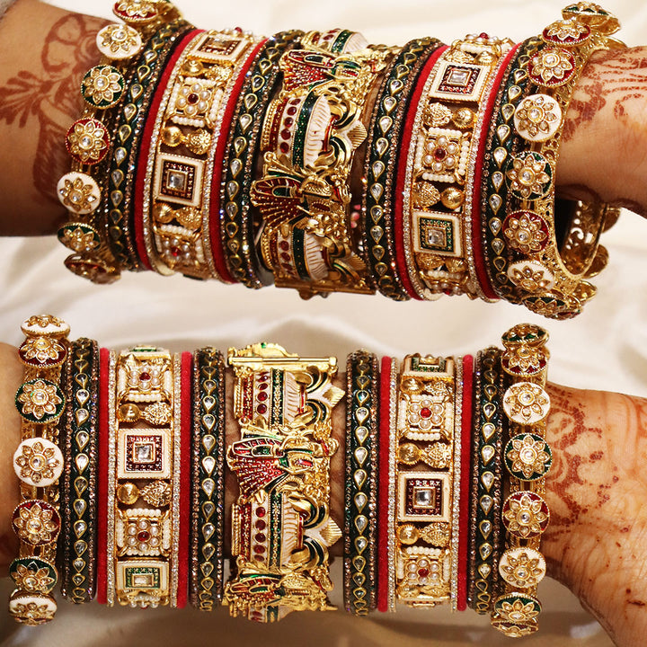 Rajwadi Bangles Collection – Handmade Royal Bridal, Kundan & Rajputi W ...